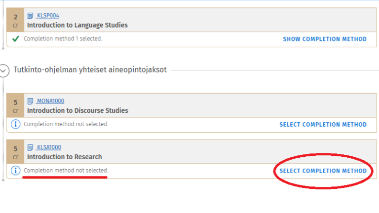 Registration for the courses | University of Jyväskylä